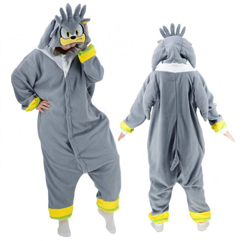 Silver The Hedgehog Costume Onesie For Adults | EZ Onesie
