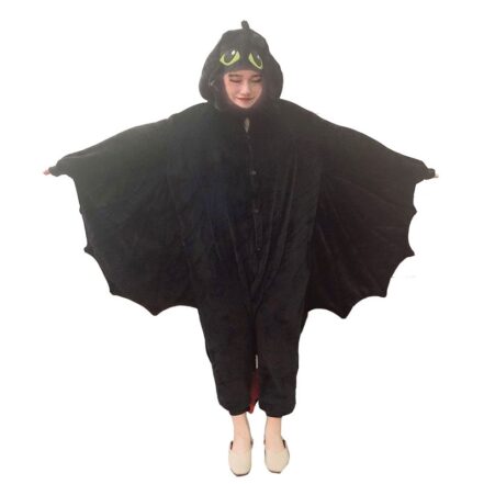 How To Train Your Dragon Onesies Pajama Black White Kigurumi | EZ Onesie