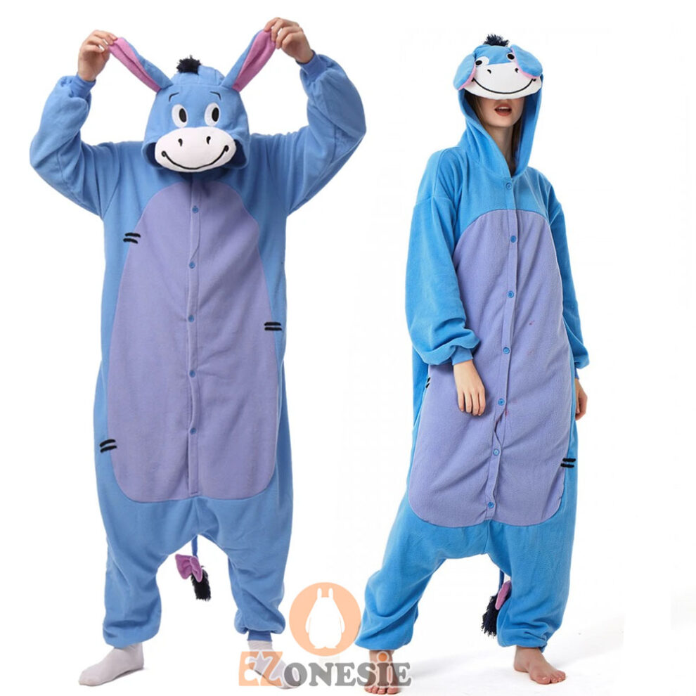 Eeyore Onesie Winnie The Pooh Donkey Pajamas For Adults, Kids | EZ Onesie