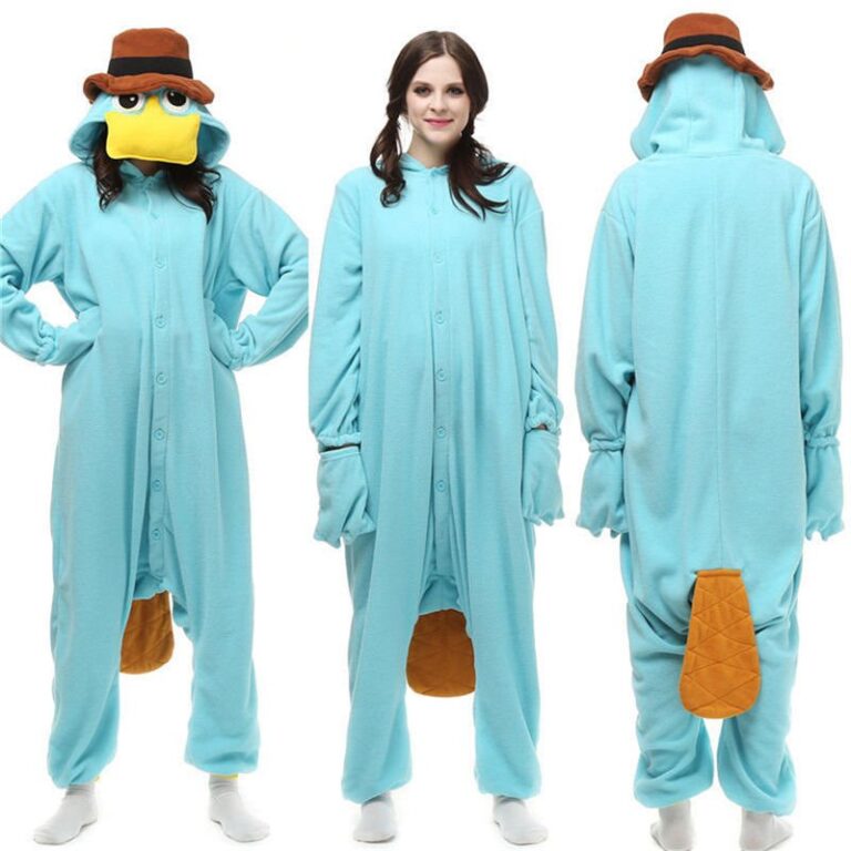 Perry The Platypus Onesie Costume Pajamas For Adults | Ezonesie